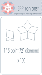 1" 72-degree 5-point Diamonds x 100